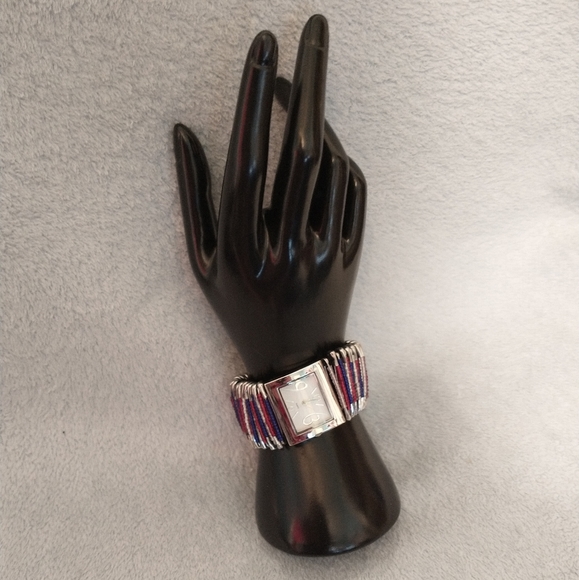 Jewelry | Patriotic Safety Pin Watch With Silver Dial W1 | Poshmark